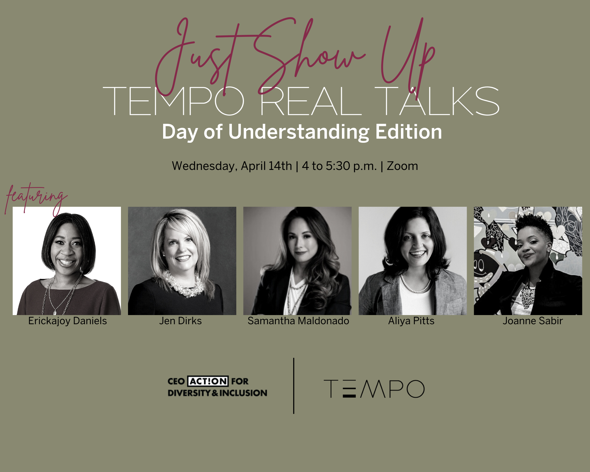 TEMPO Real Talks: "Day of Understanding" Edition - Just Show Up.